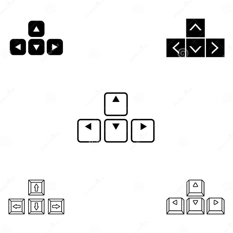 Keyboard Button Icon Vector Stock Illustration - Illustration of ...