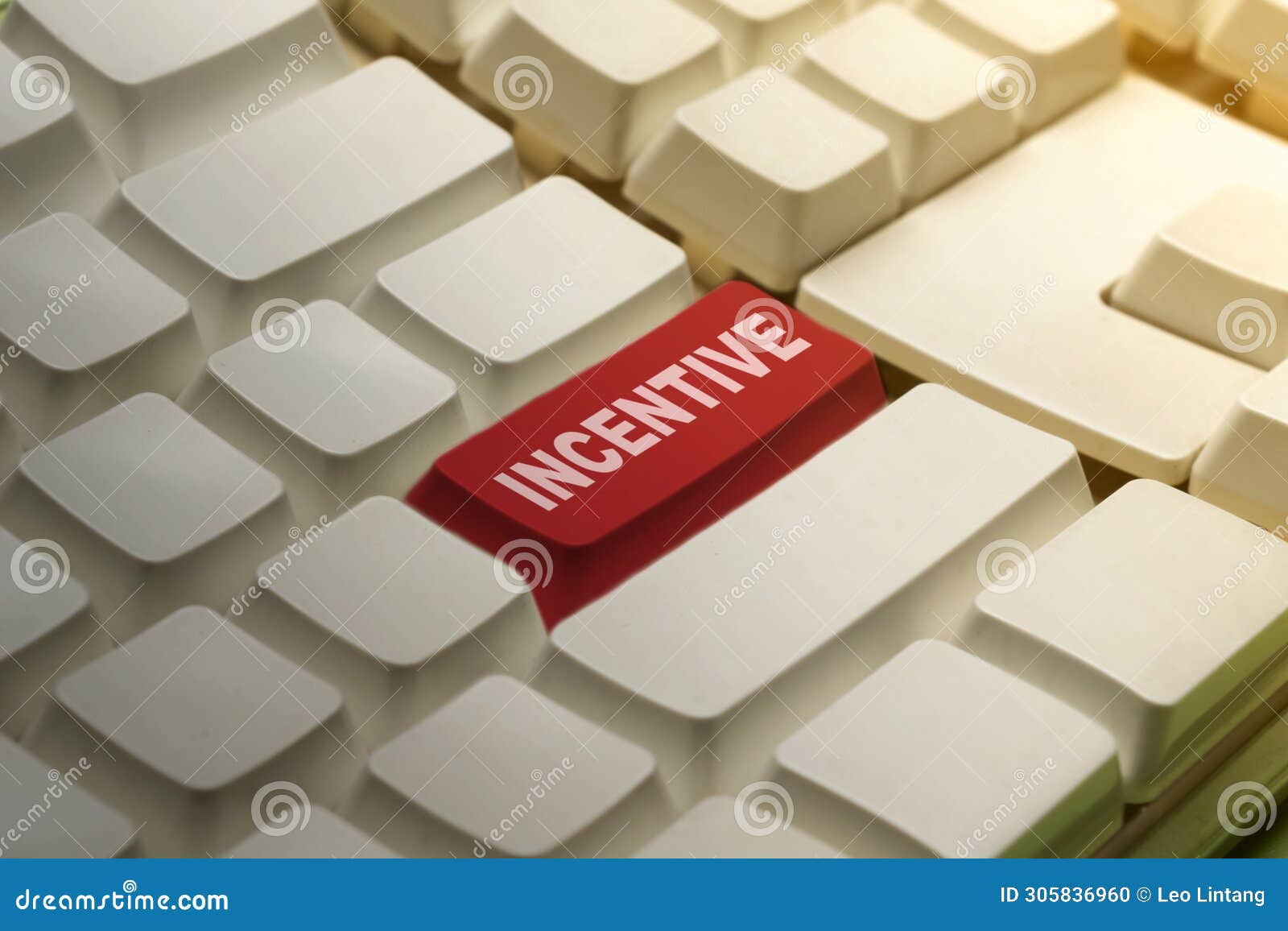 Keyboard Button with Incentive Text Stock Photo - Image of idea ...