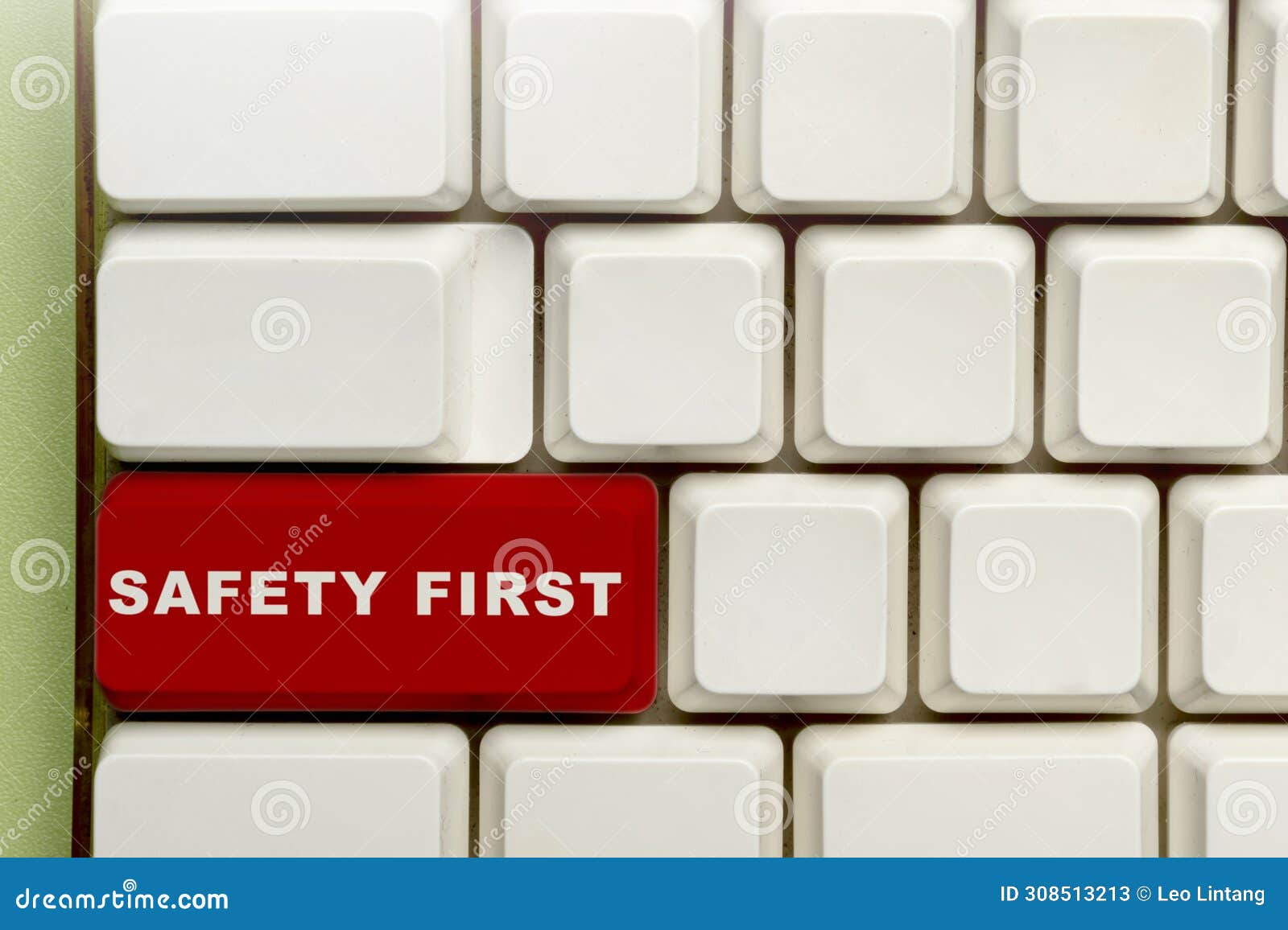 Keyboard Button with Safety First Text Stock Image - Image of health ...