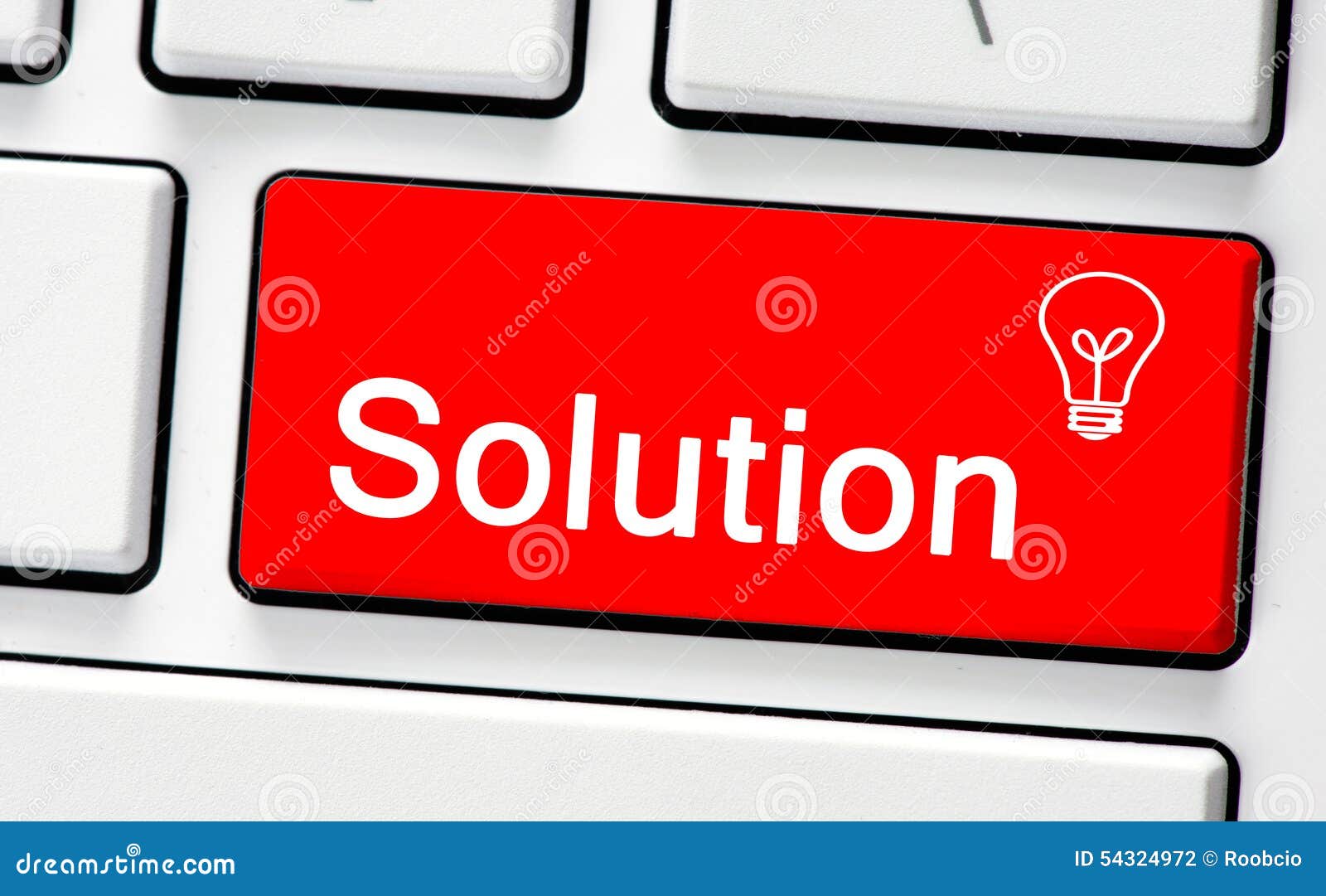 Keyboard with Button Solution Stock Photo - Image of keyboard, engine ...