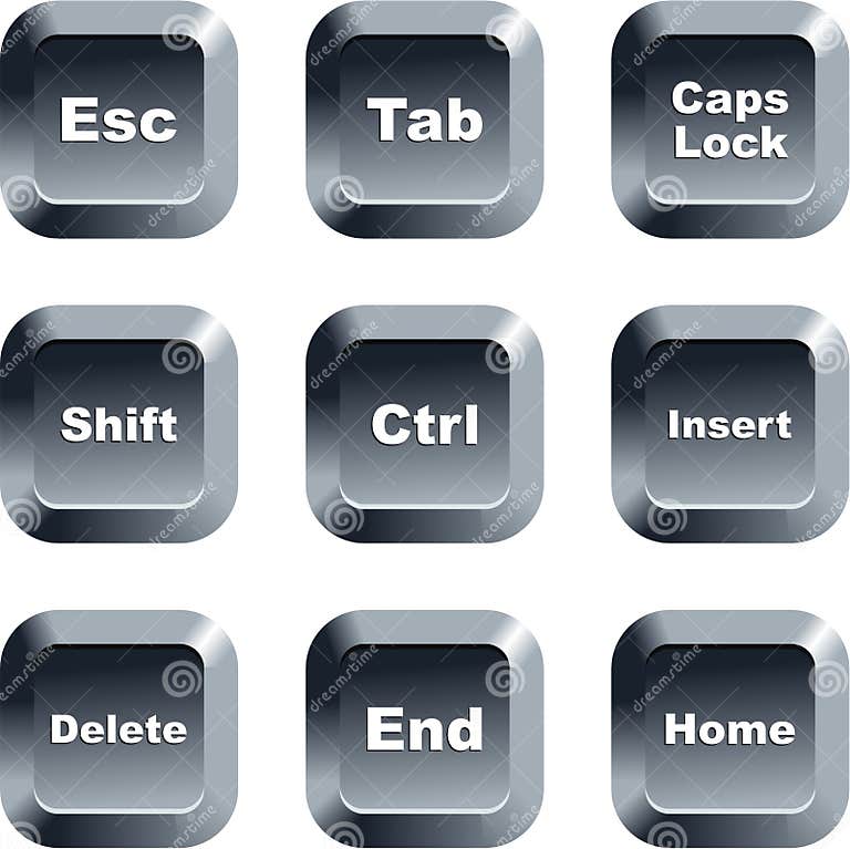 Keyboard buttons stock illustration. Illustration of communication ...