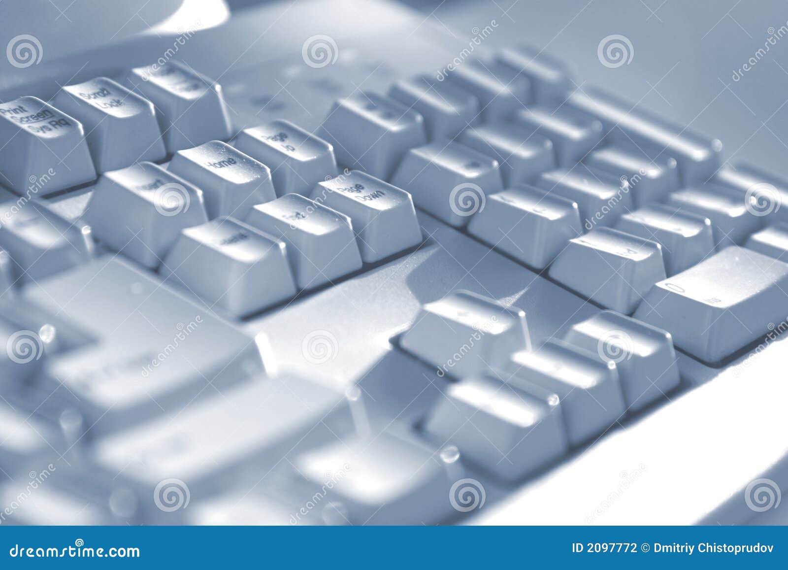 Keyboard buttons blue tone stock photo. Image of data - 2097772