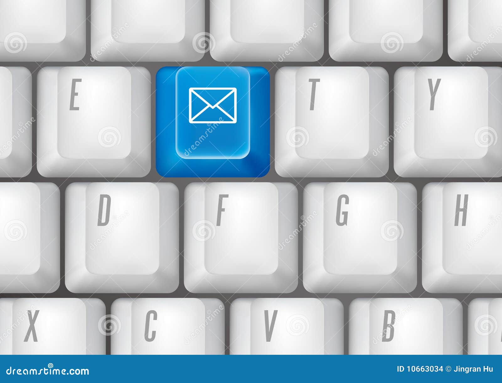 Keyboard buttons - email stock photo. Image of contact - 10663034