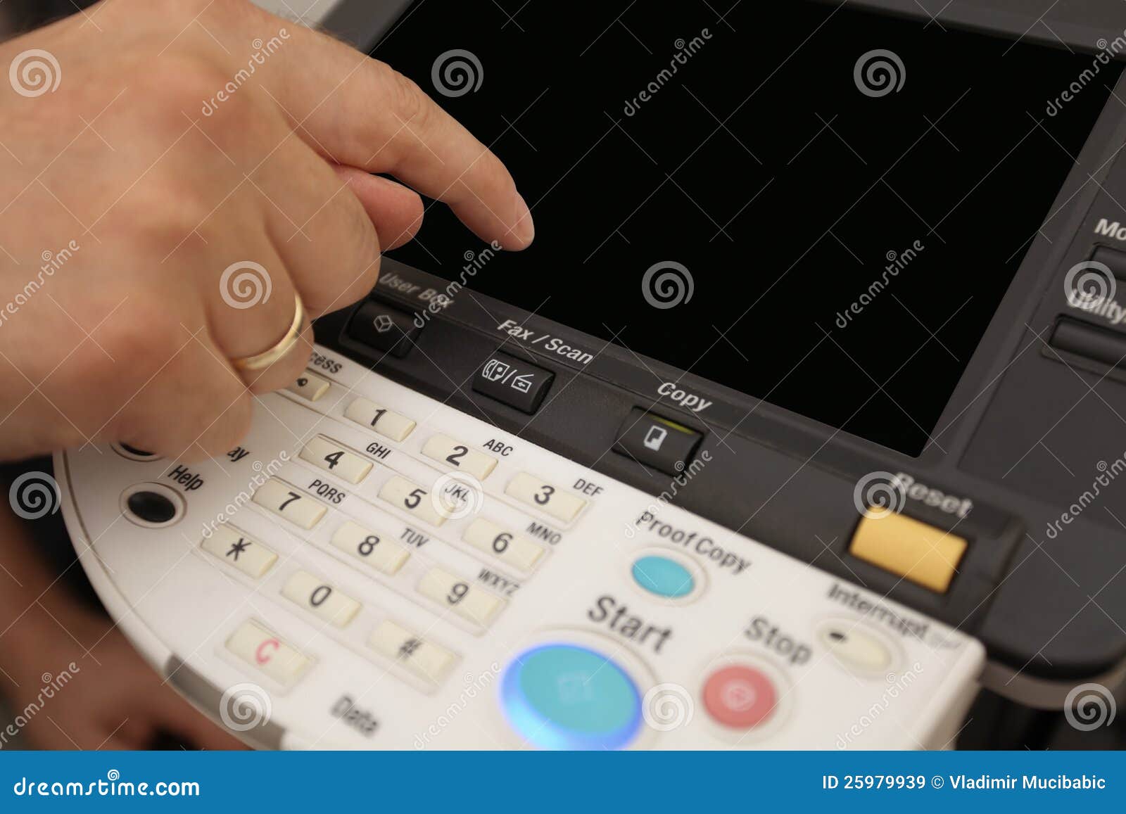 Keyboard Buttons of the Laser Copier Stock Image - Image of buttons ...