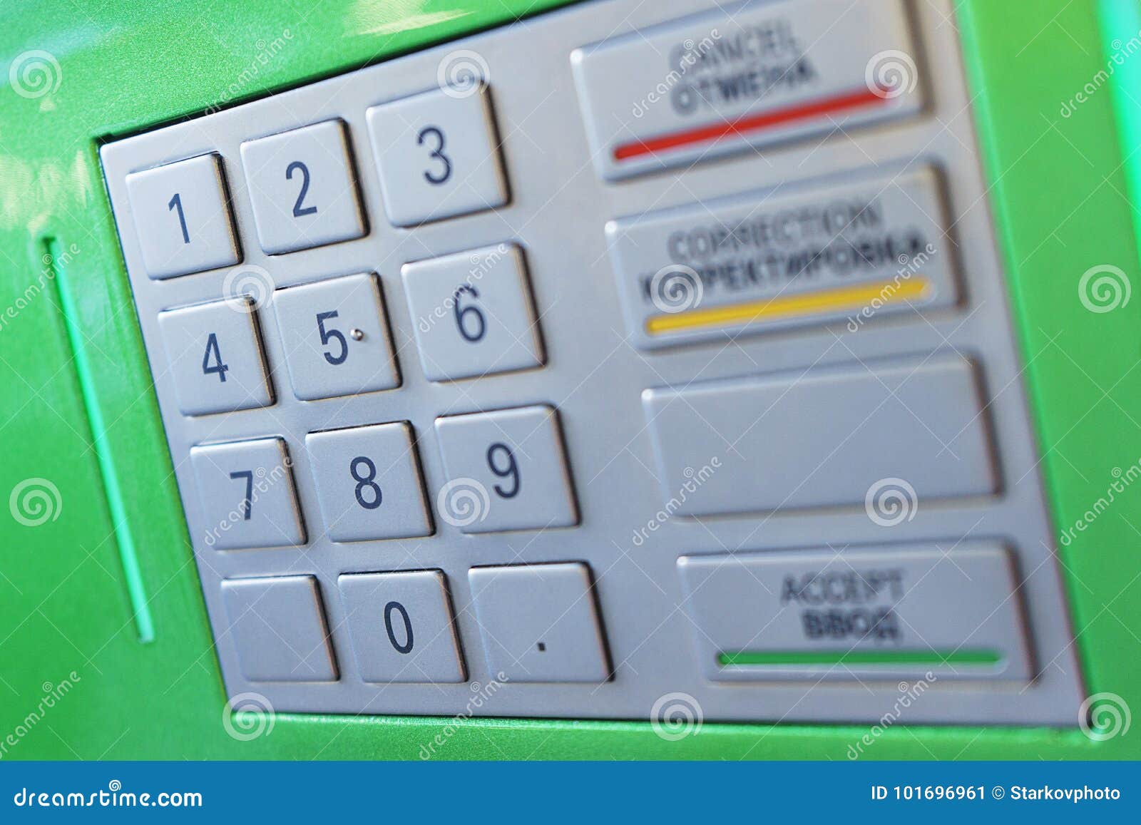 Keyboard with Buttons for Managing and Entering ATM Machine Digits ...