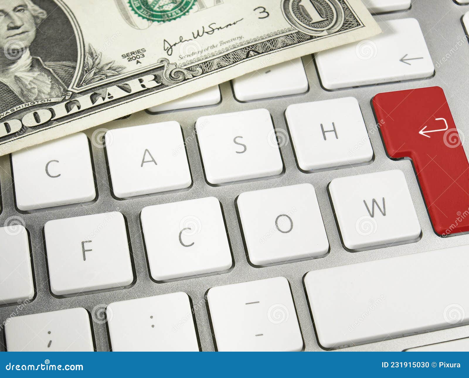 Keyboard - Cash Cow Internet Dollar Note Stock Photo - Image of market ...