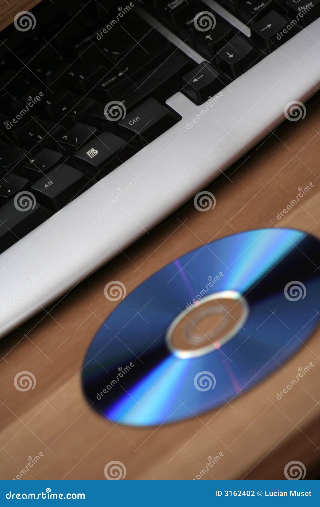 Keyboard and cd/dvd stock photo. Image of personal, type - 3162402
