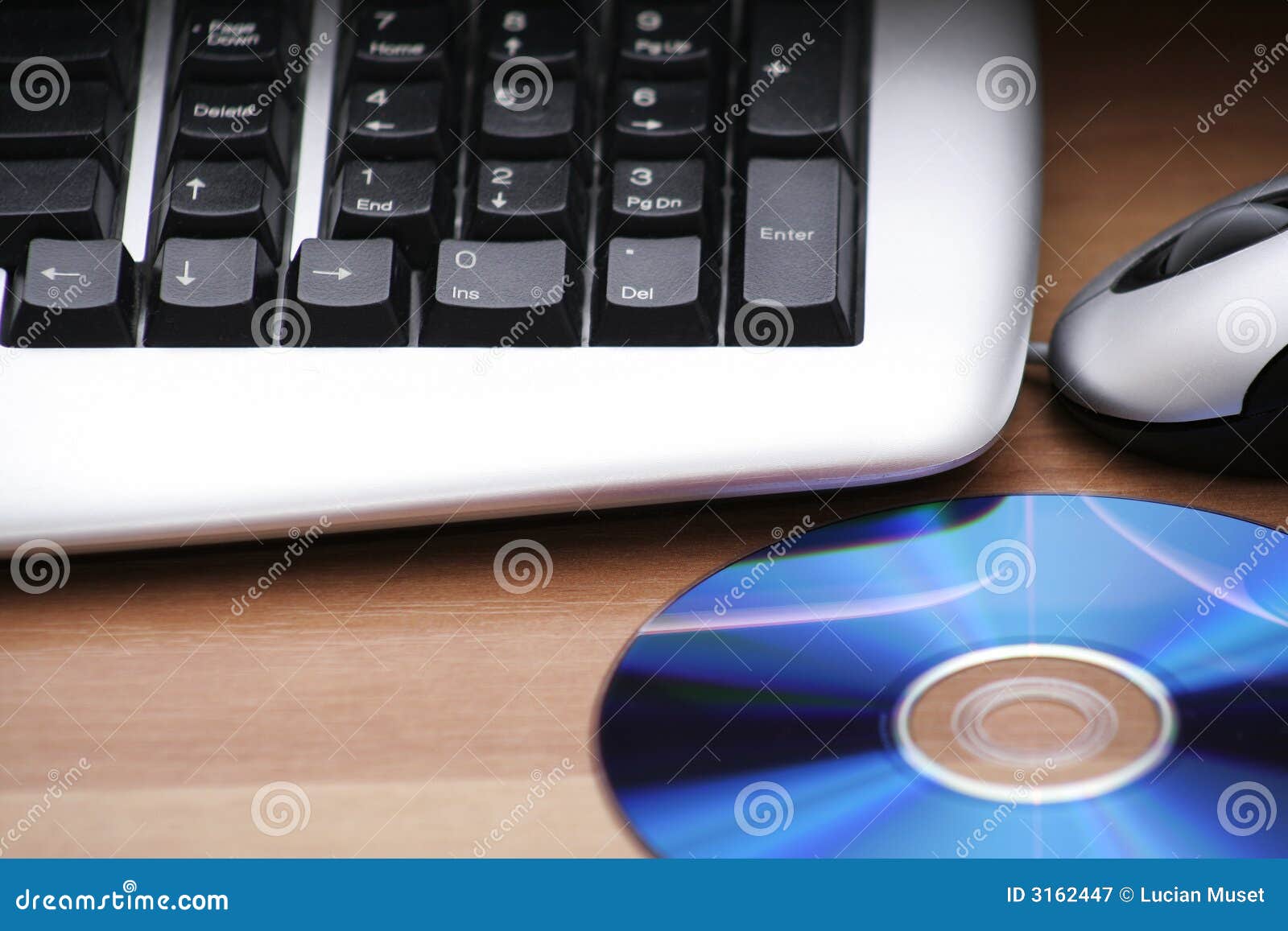 Keyboard and cd/dvd stock image. Image of fast, letters - 3162447