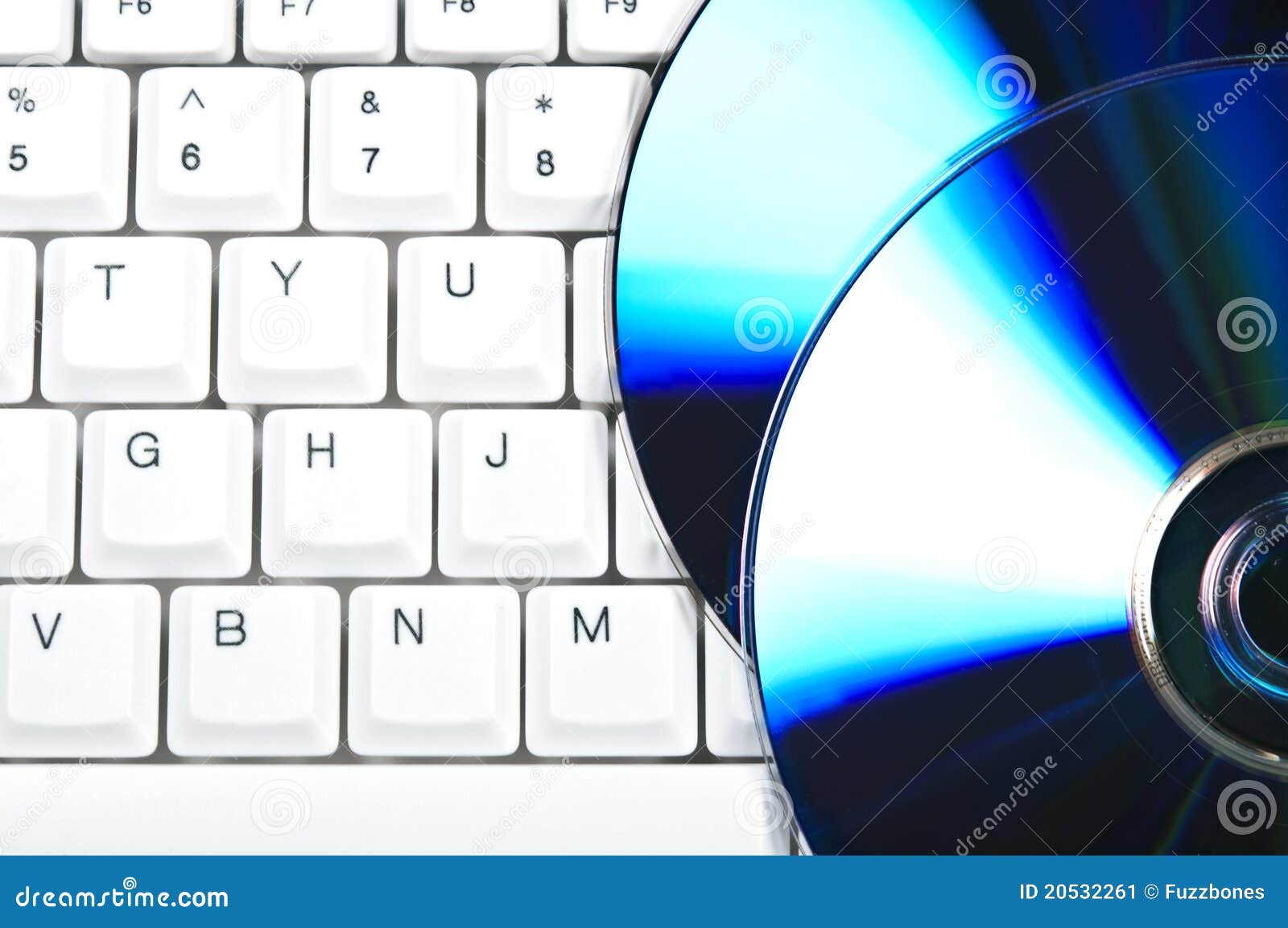 Keyboard and cd-roms stock image. Image of writable, disc - 20532261