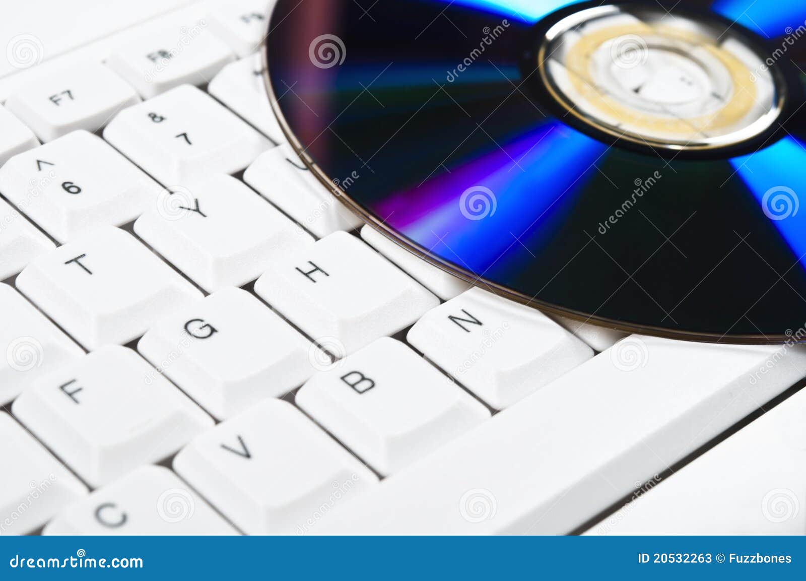 Keyboard and cd-roms stock image. Image of optical, copy - 20532263