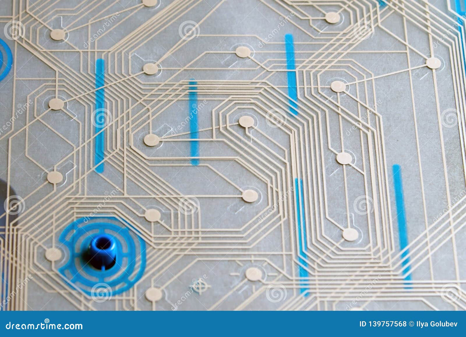 Keyboard circuit membrane stock photo. Image of close - 139757568