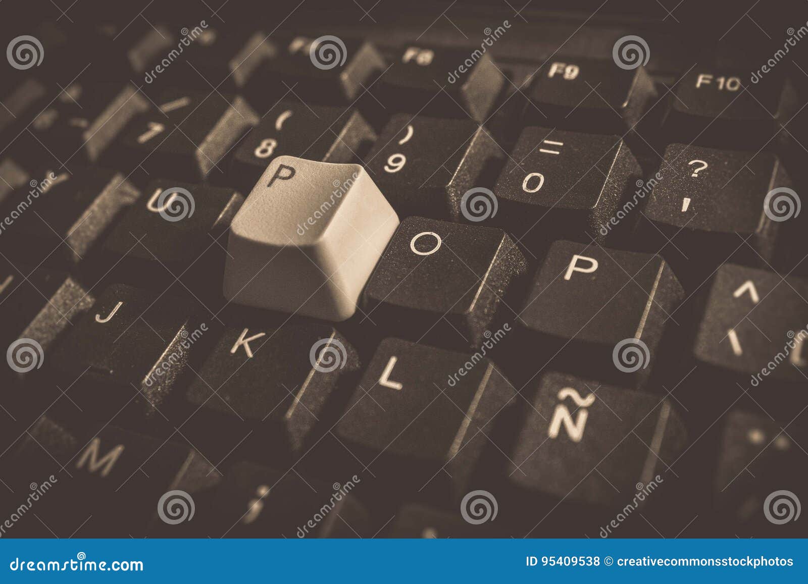 Keyboard Close Up Picture. Image: 95409538