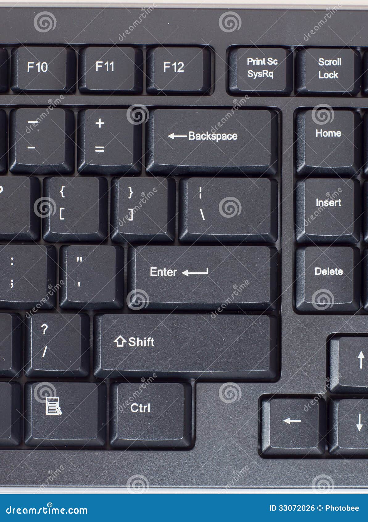 Keyboard close stock photo. Image of white, horizontal - 33072026