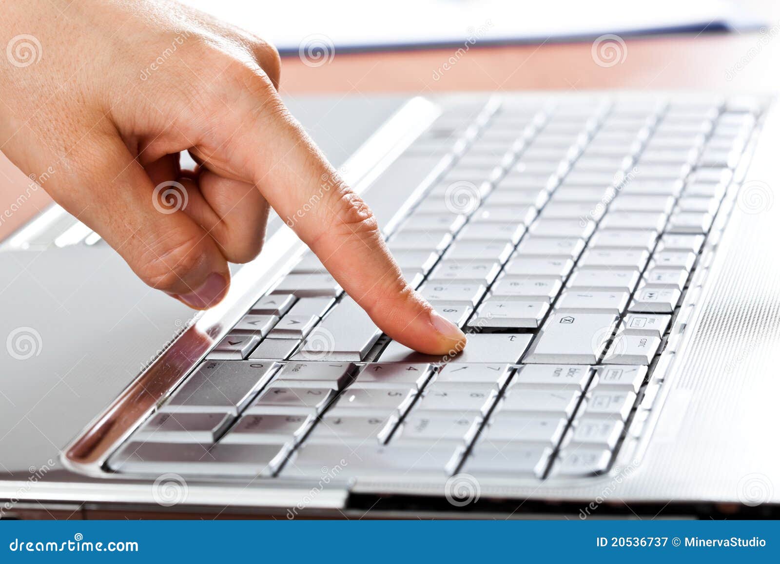 Keyboard closeup stock image. Image of press, laptop - 20536737