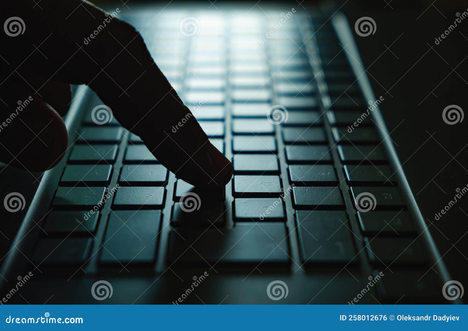 Keyboard Closeup View. Close-up of Hands Typing on a Computer Keyboard ...
