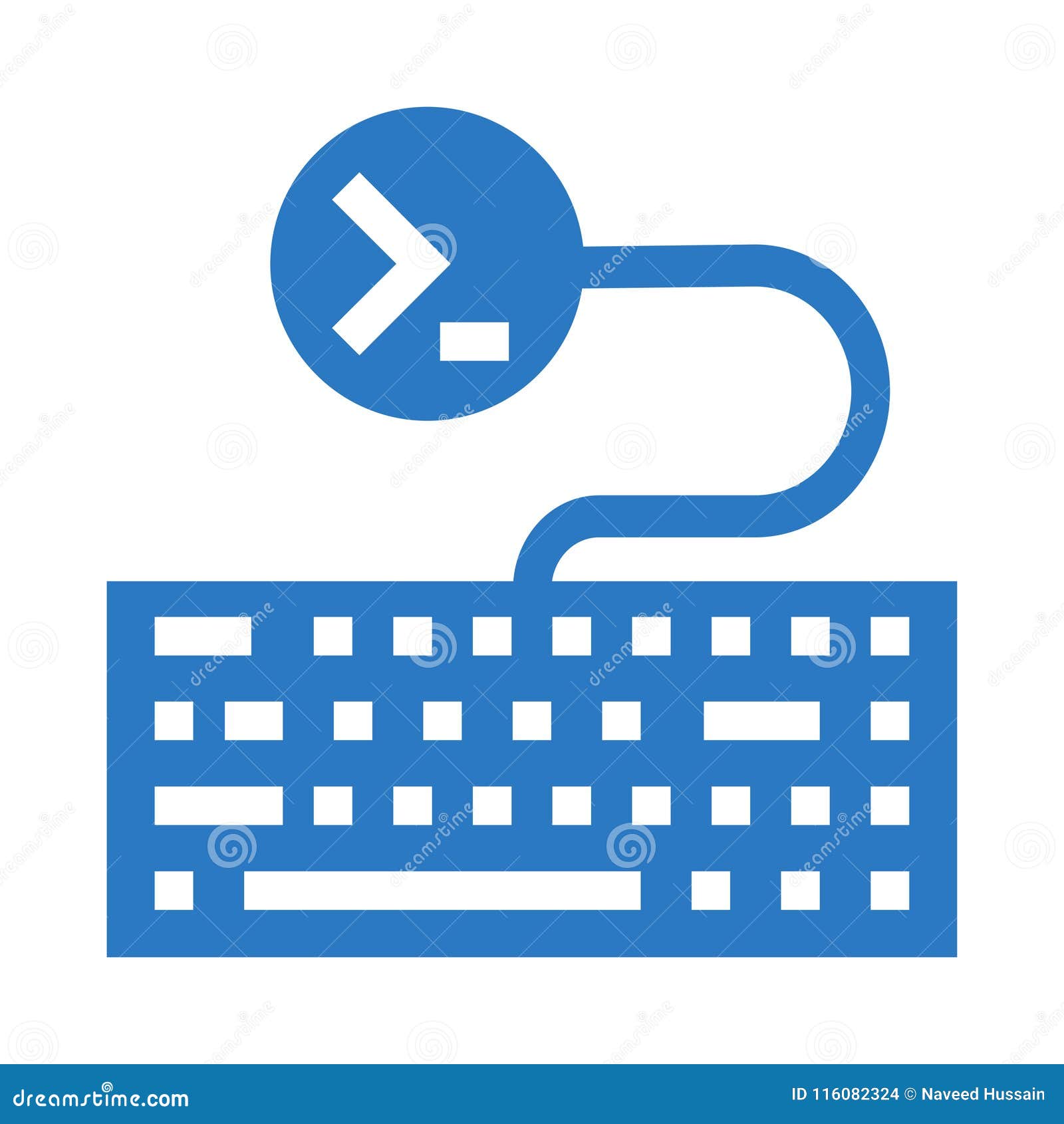 Keyboard Coding Glyphs Double Color Icon Stock Illustration ...