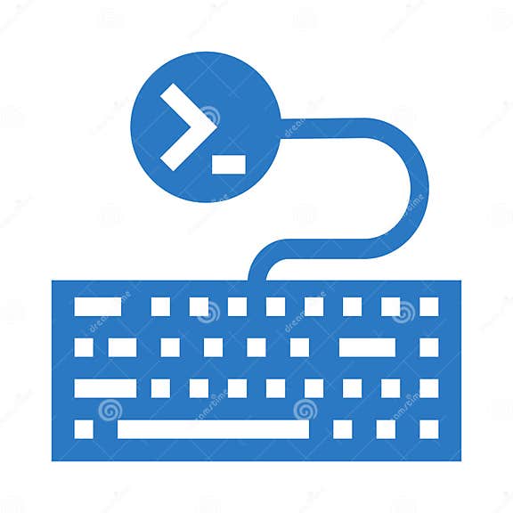 Keyboard Coding Glyphs Double Color Icon Stock Illustration ...