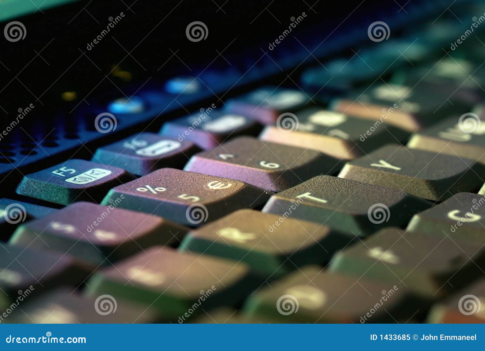 Keyboard and computer stock image. Image of background - 1433685