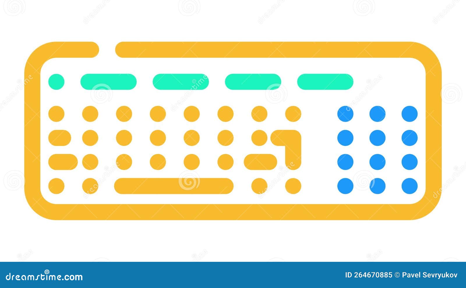 Keyboard Computer Color Icon Animation Stock Video - Video of display ...