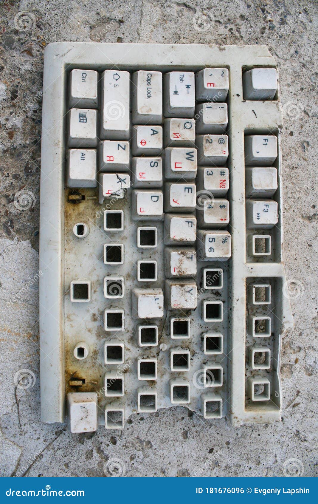 The Keyboard from the Computer , Broken. Editorial Photo - Image of ...
