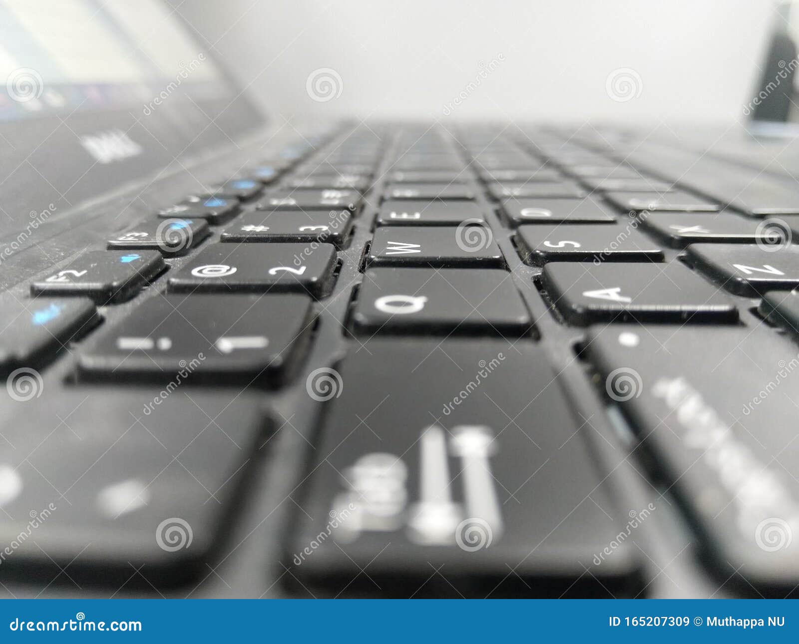 Keyboard stock image. Image of laptop, system, button - 165207309