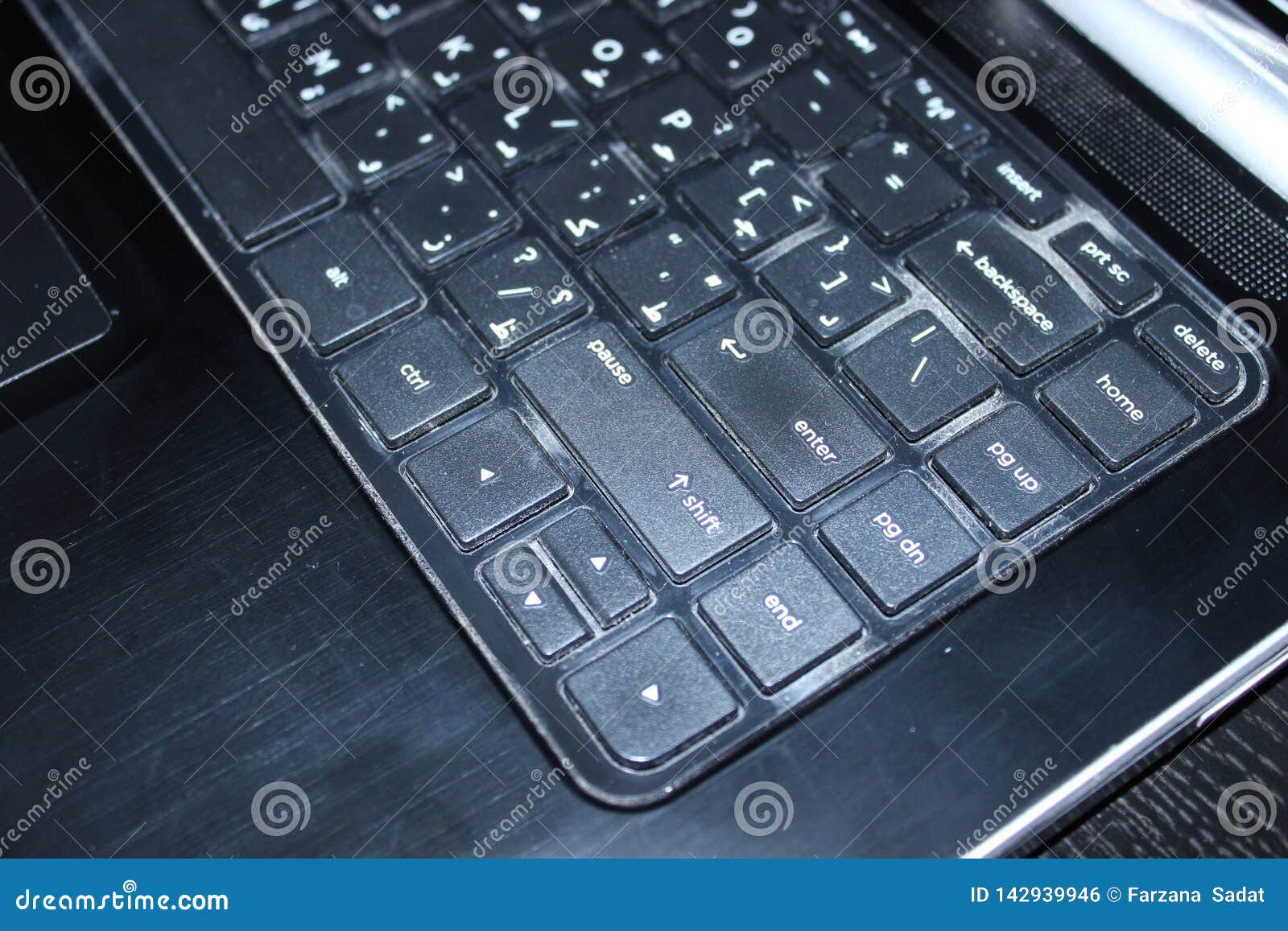 Keyboard and computer stock photo. Image of enter, laptops - 142939946
