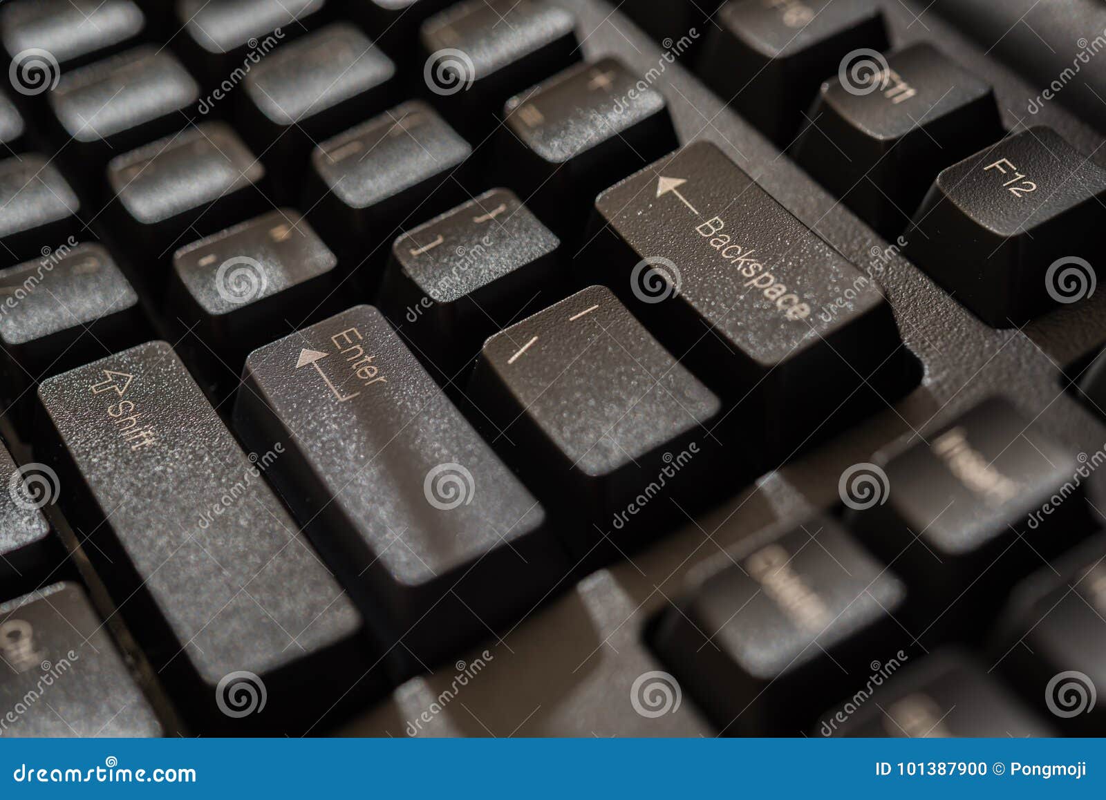 Keyboard for Computer Server or Desktop Computer Stock Photo - Image of ...