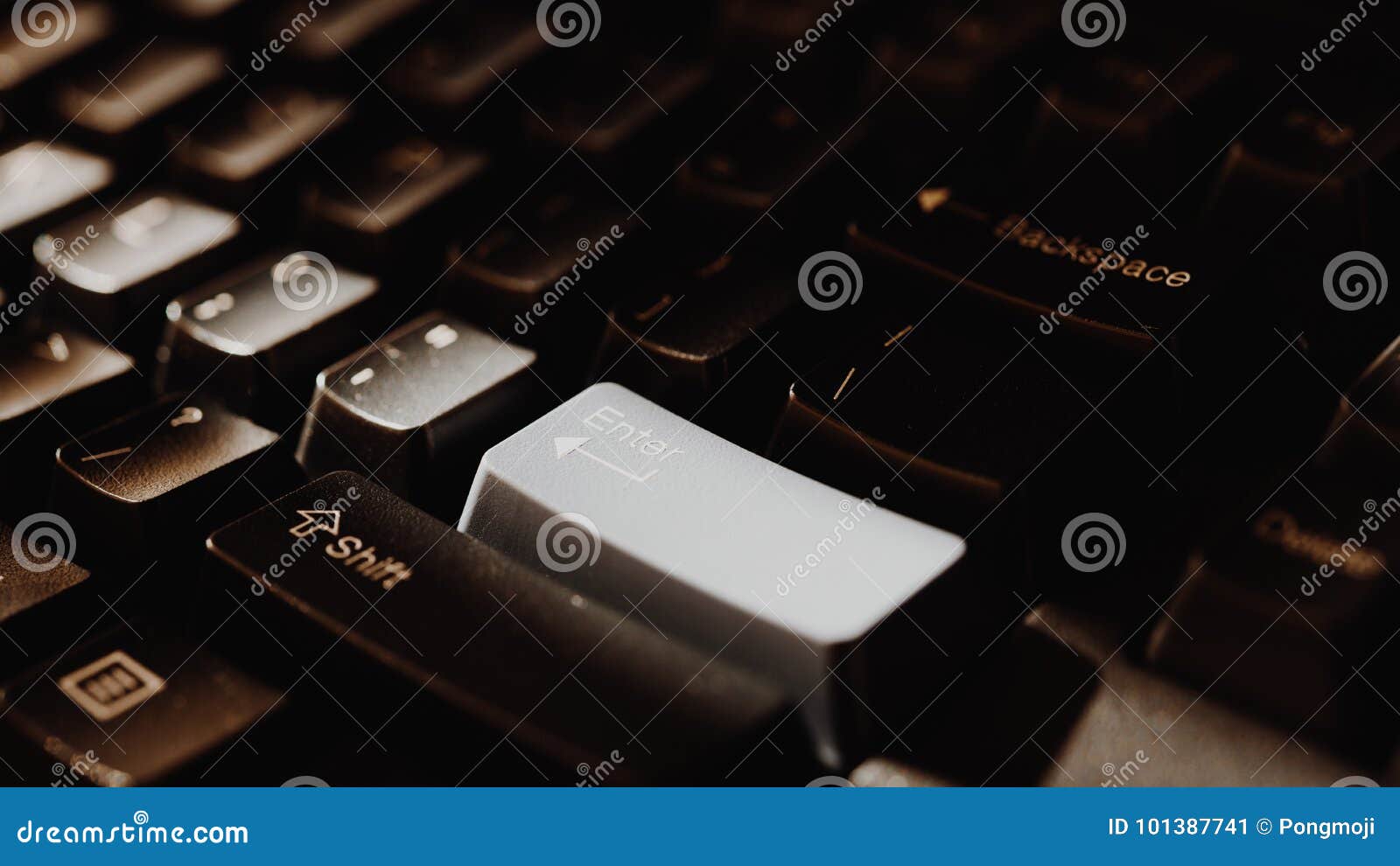 Keyboard for Computer Server or Desktop Computer Stock Image - Image of ...