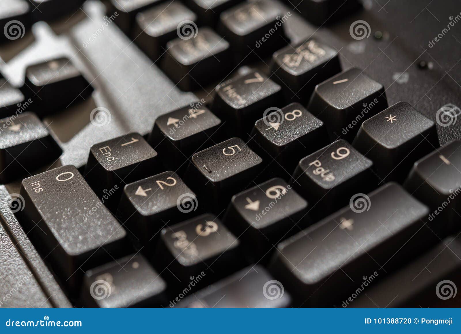 Keyboard for Computer Server or Desktop Computer Stock Photo - Image of ...