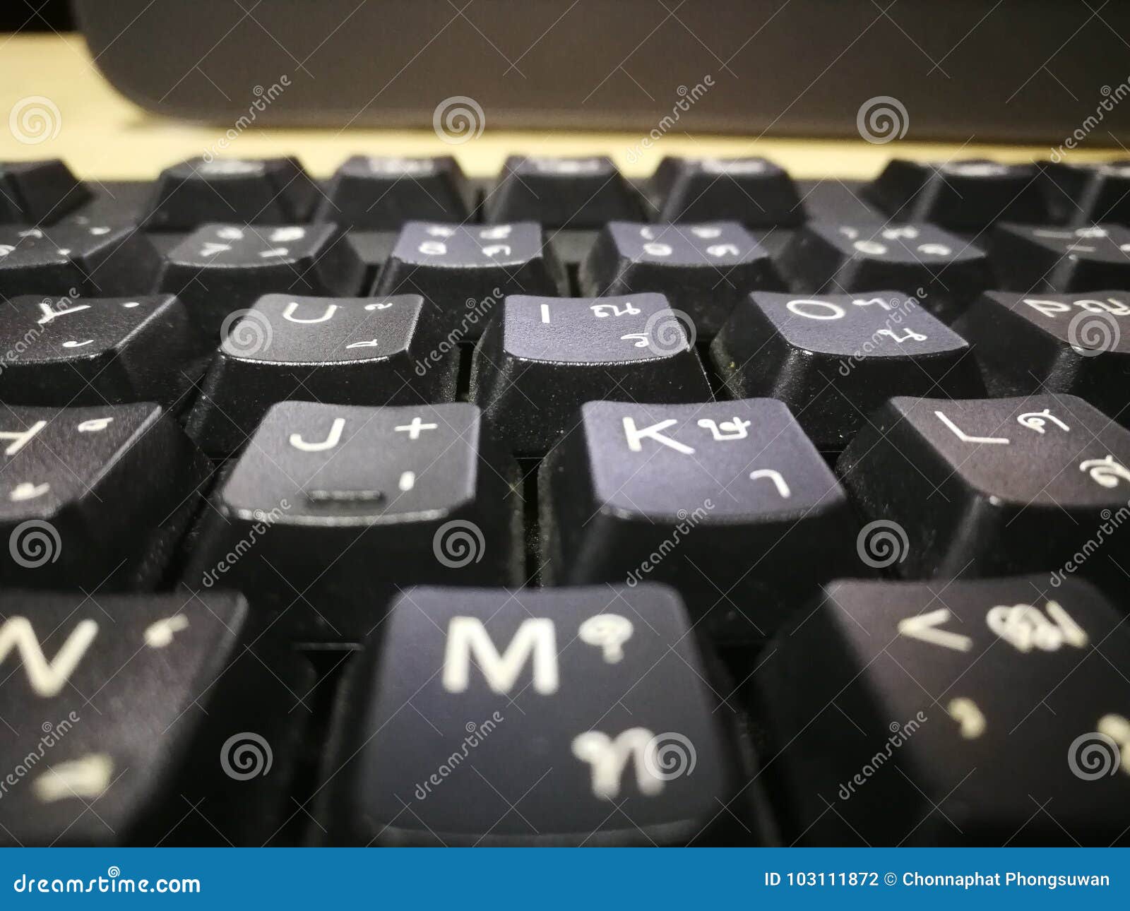 Computer Thai Keyboard, Computer Number, Computer Alphabet Royalty-Free ...
