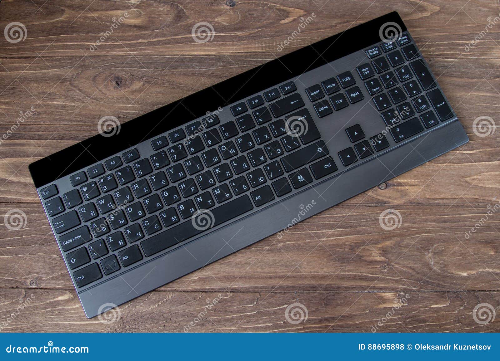 Keyboard of Computer, Top View. Business or Education Concept Stock ...