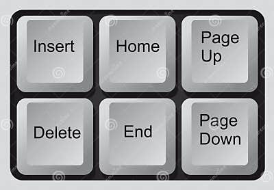 Keyboard control keys stock vector. Illustration of insert - 15129986