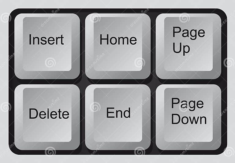 Keyboard control keys stock vector. Illustration of insert - 15129986