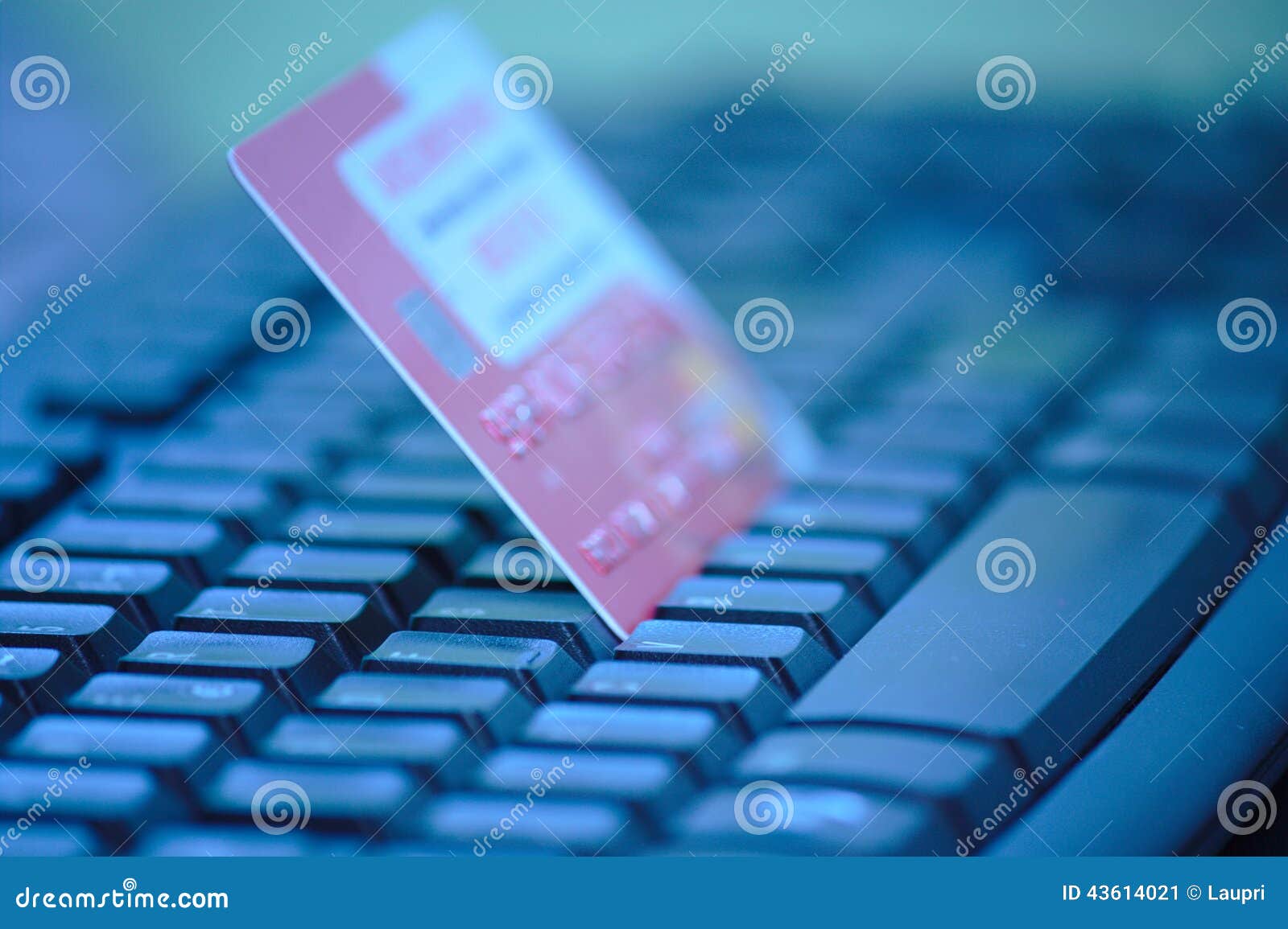Keyboard and Credit Card stock image. Image of order - 43614021