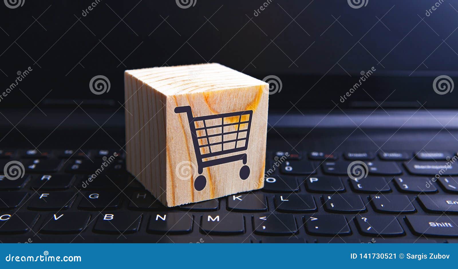 Keyboard cubes wooden stock image. Image of create, geometry - 141730521