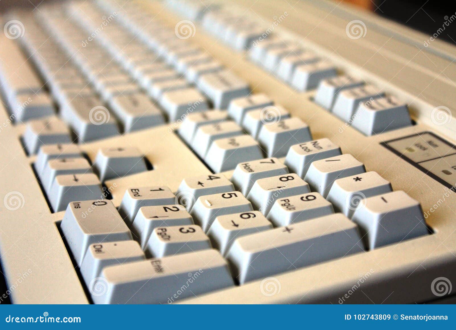 Keyboard for a Desk Computer Stock Image - Image of type, lying: 102743809