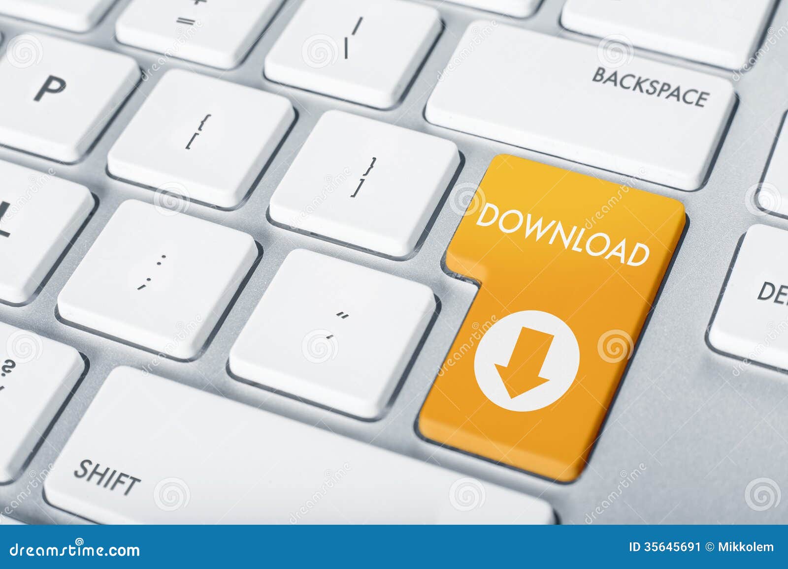 Keyboard download button stock image. Image of concept - 35645691