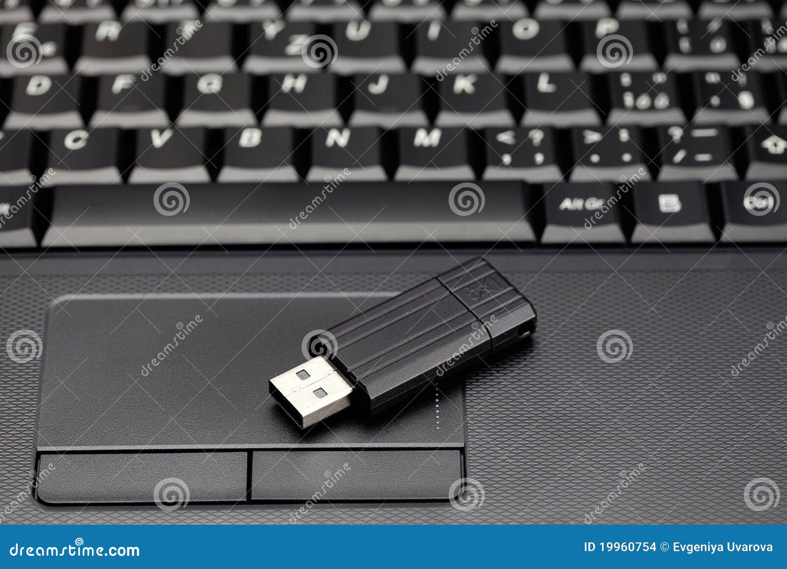 Keyboard and flash drive stock photo. Image of office - 19960754
