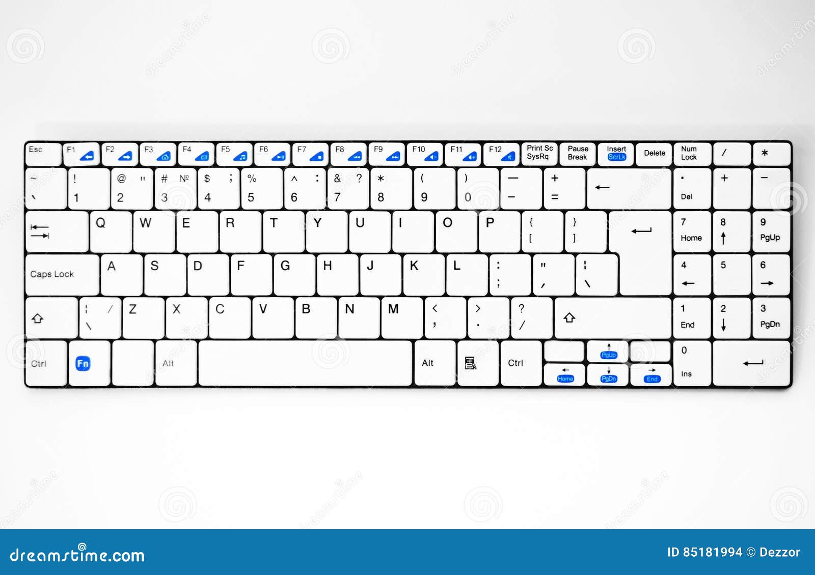 Keyboard Full View Technology Stock Illustration - Illustration of ...