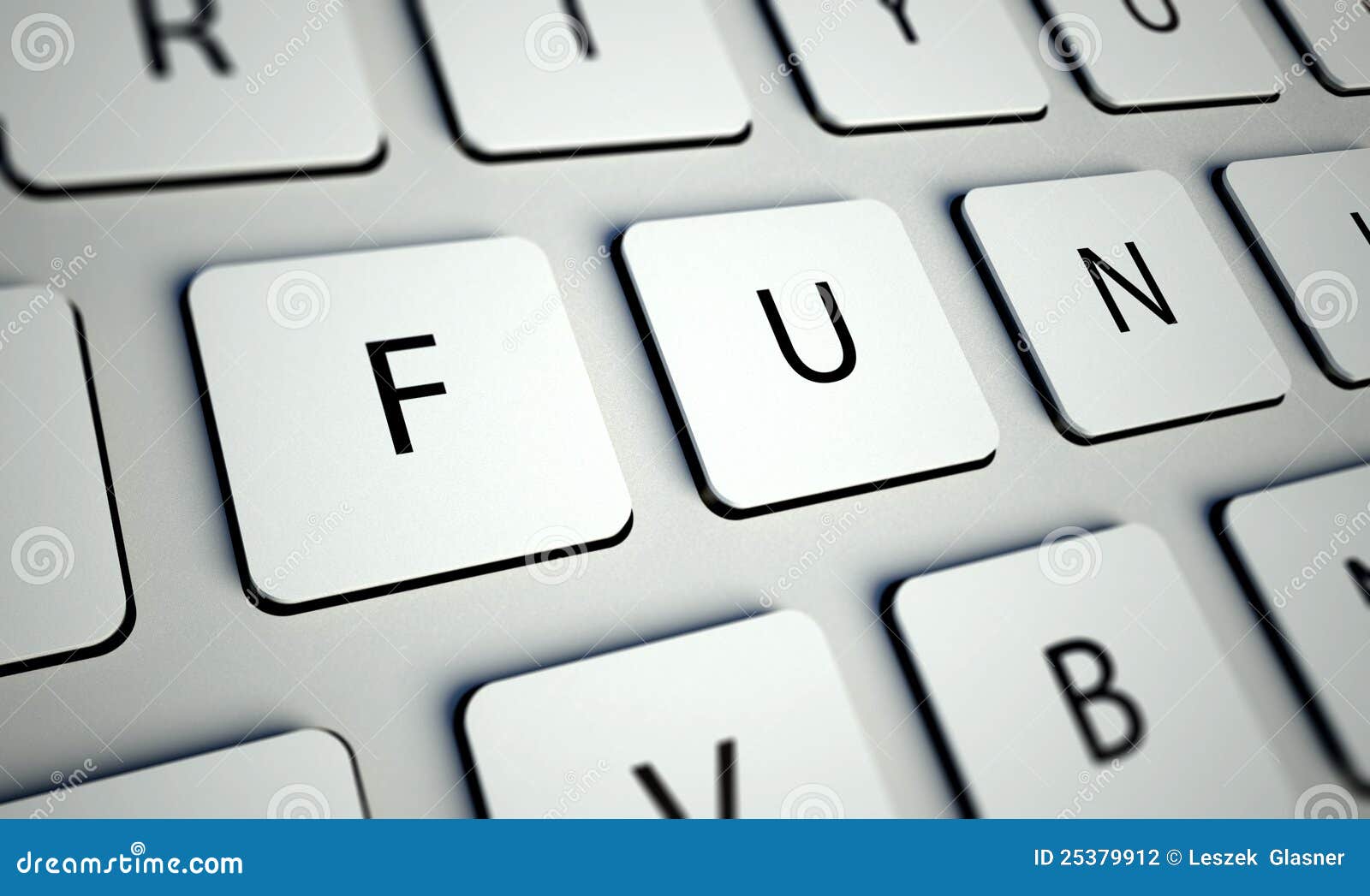 Keyboard and Fun Buttons, Game Concept Stock Photo - Image of concept ...