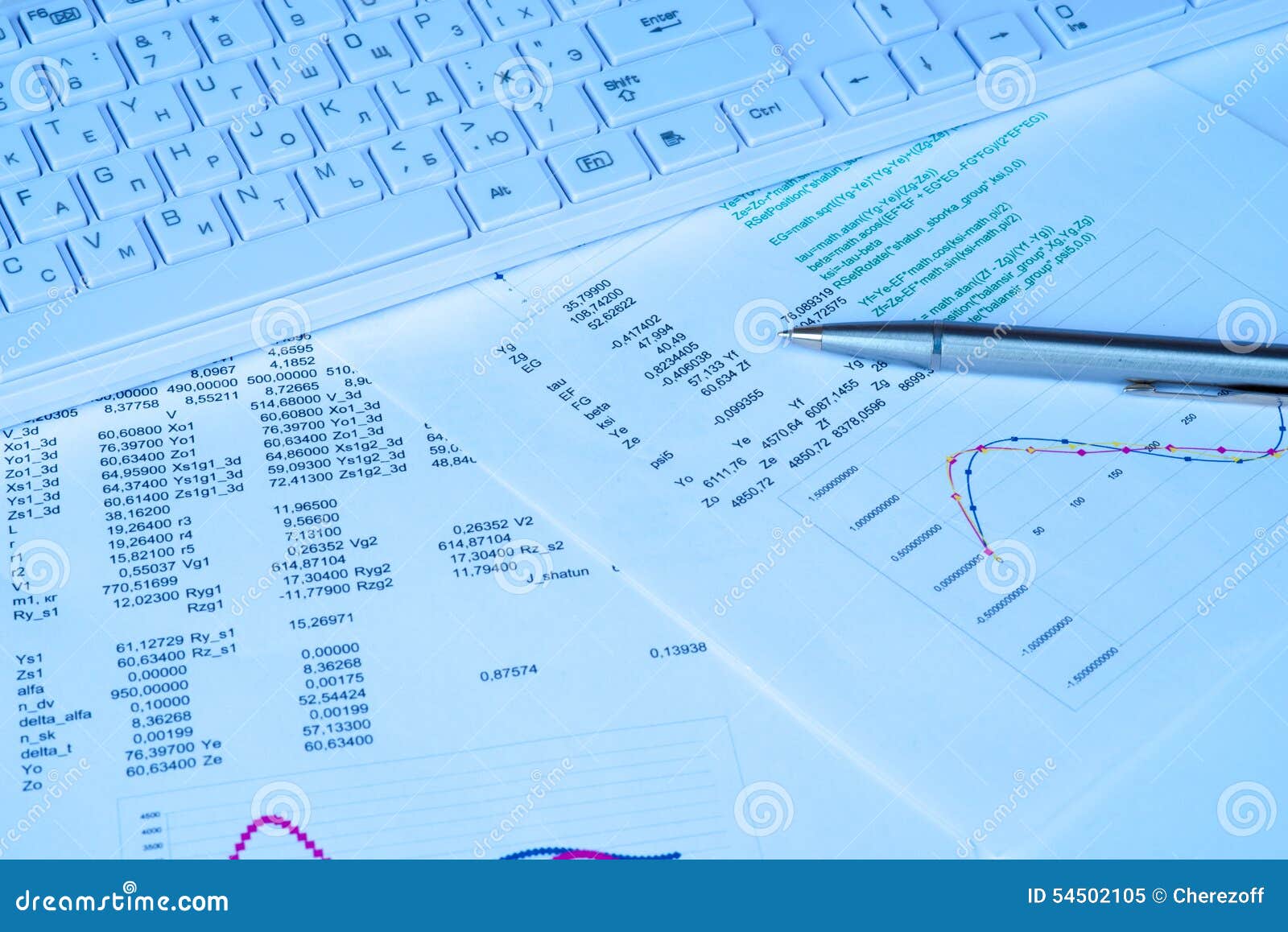Keyboard with graphs stock image. Image of figures, graphical - 54502105