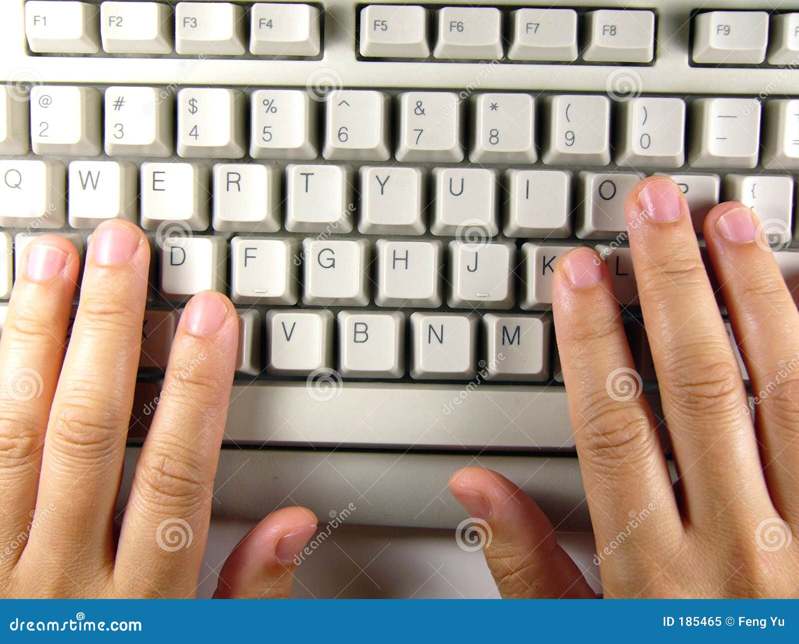 Keyboard and hand stock image. Image of communication, internet - 185465