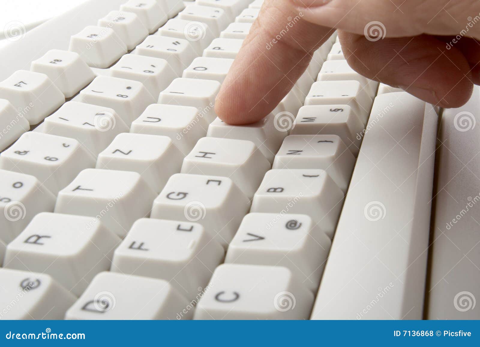 Keyboard and hand stock photo. Image of businessperson - 7136868