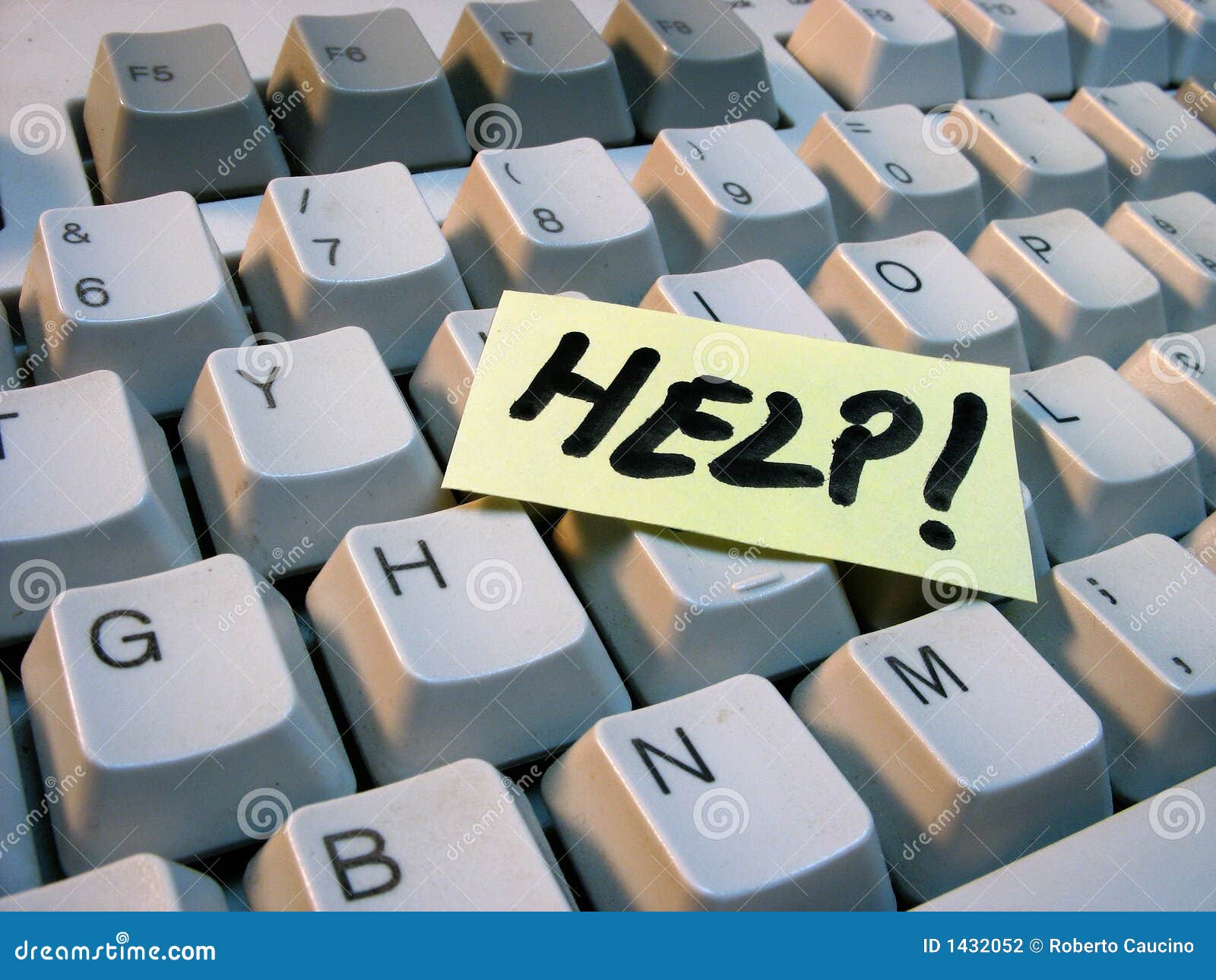 Keyboard help stock photo. Image of attention, button - 1432052