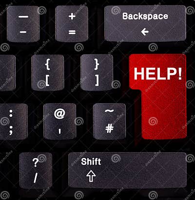 Keyboard help stock photo. Image of helpdesk, technology - 17953444