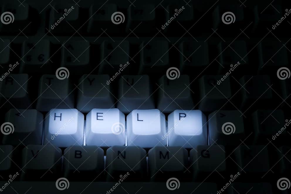 Keyboard Help stock photo. Image of intranet, word, internet - 7879116