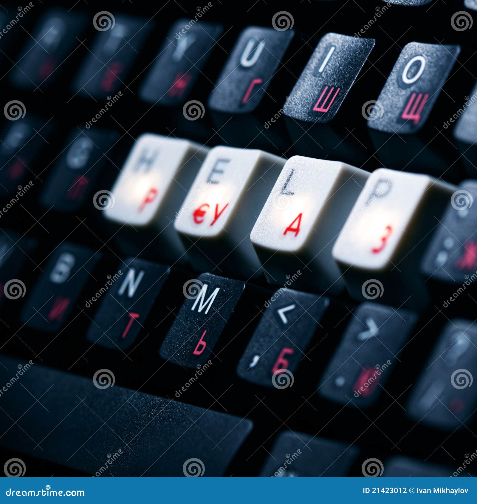 Keyboard help key stock photo. Image of office, help - 21423012
