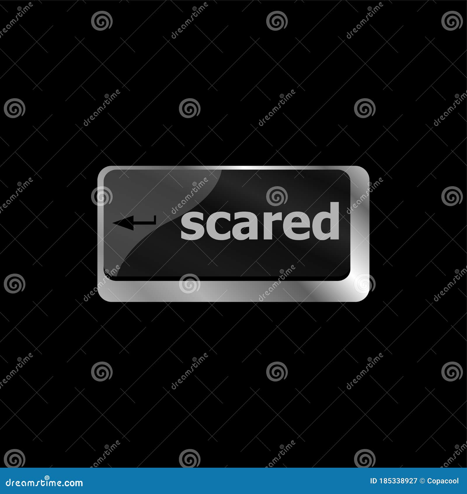 Keyboard with Hot Key - Scared Word. Laptop Enter Button Stock ...