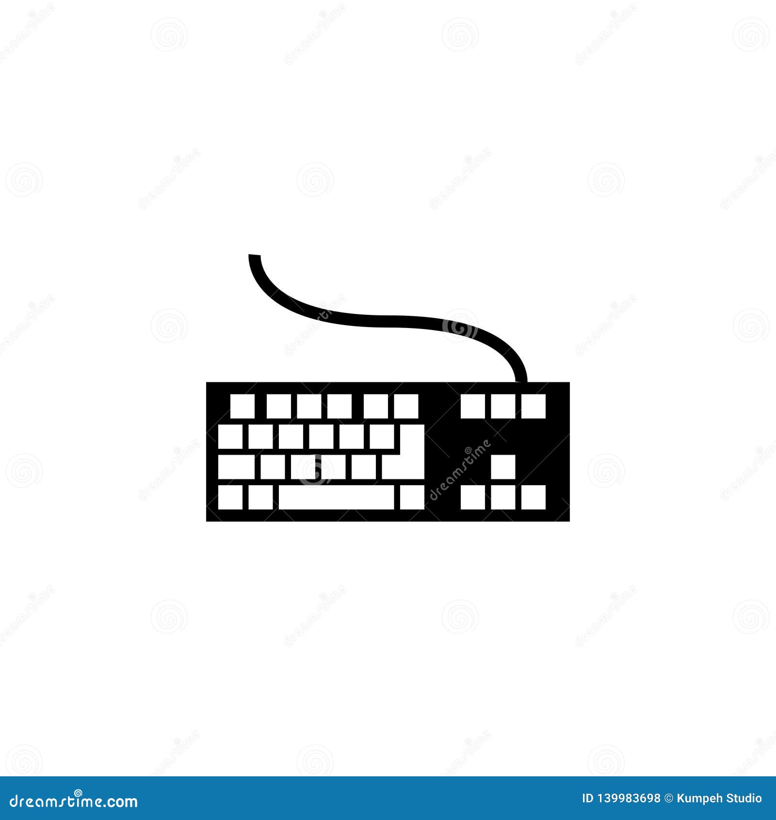 Keyboard Icon Glyph or Solid Style Vector Illustration Stock Vector ...