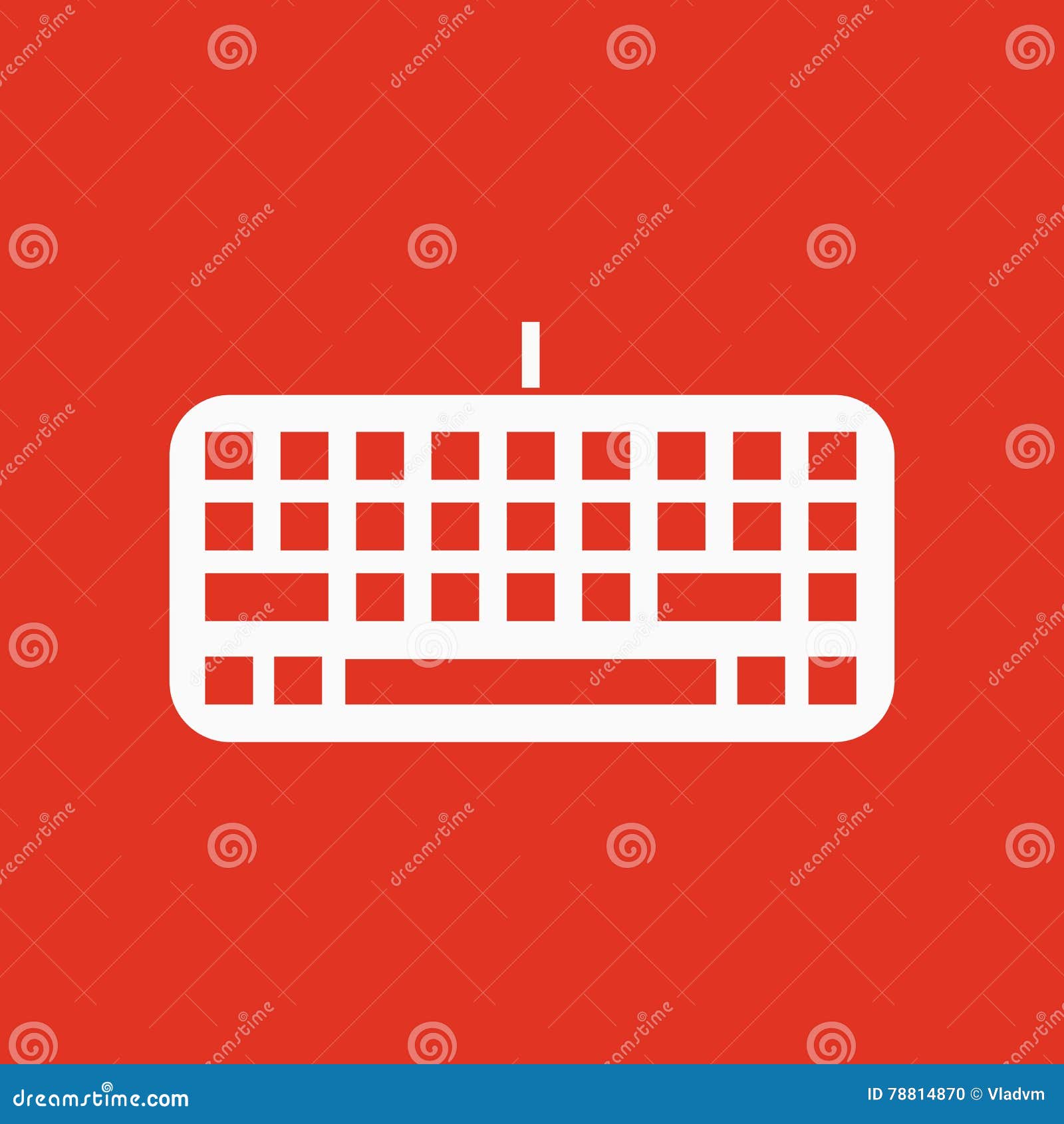 The Keyboard Icon. Keypad and Input, Typing, Communication Symbol Stock ...